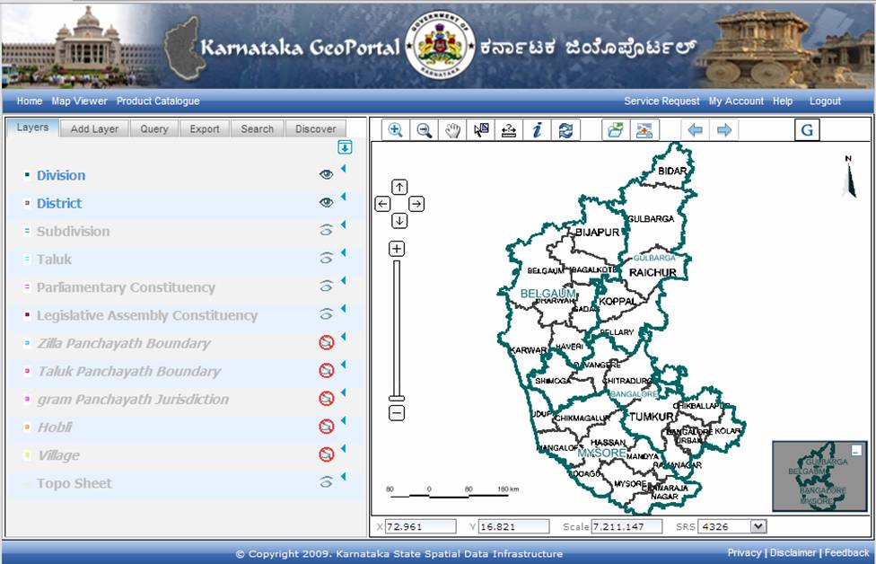 KSCST : KSSDI - Karnataka State Spatial Data Infrastructure : Karnataka ...